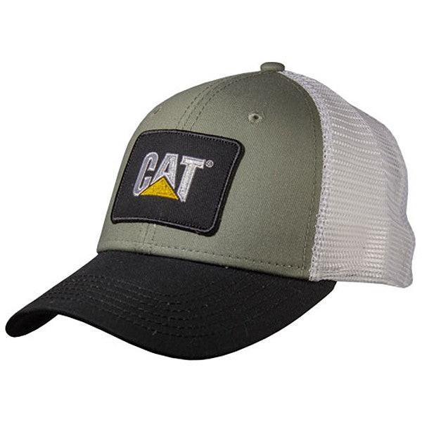 Mossy Green Cap with Mesh Back – shopcaterpillar.com