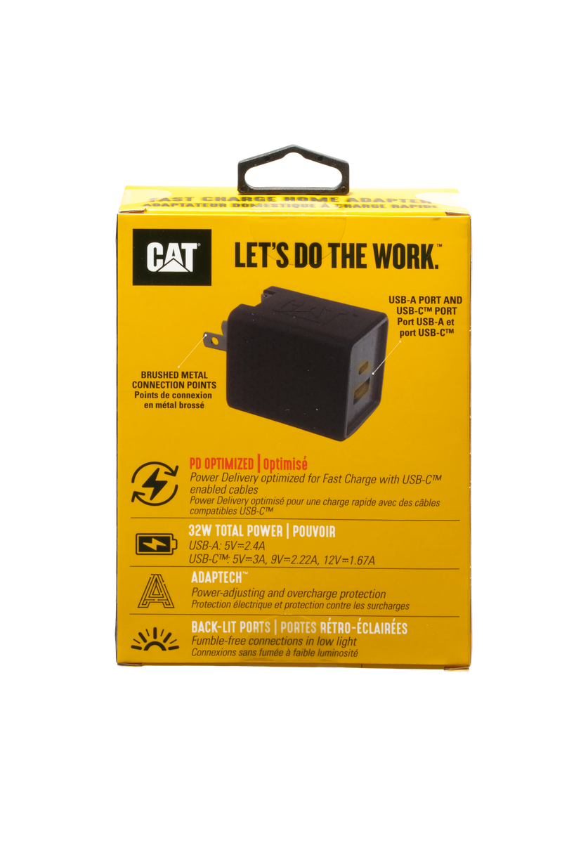 CAT® Dual USB Fast Charge AC Wall Adapter – shopcaterpillar.com