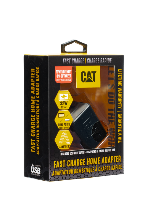 CAT® Dual USB Fast Charge AC Wall Adapter – shopcaterpillar.com