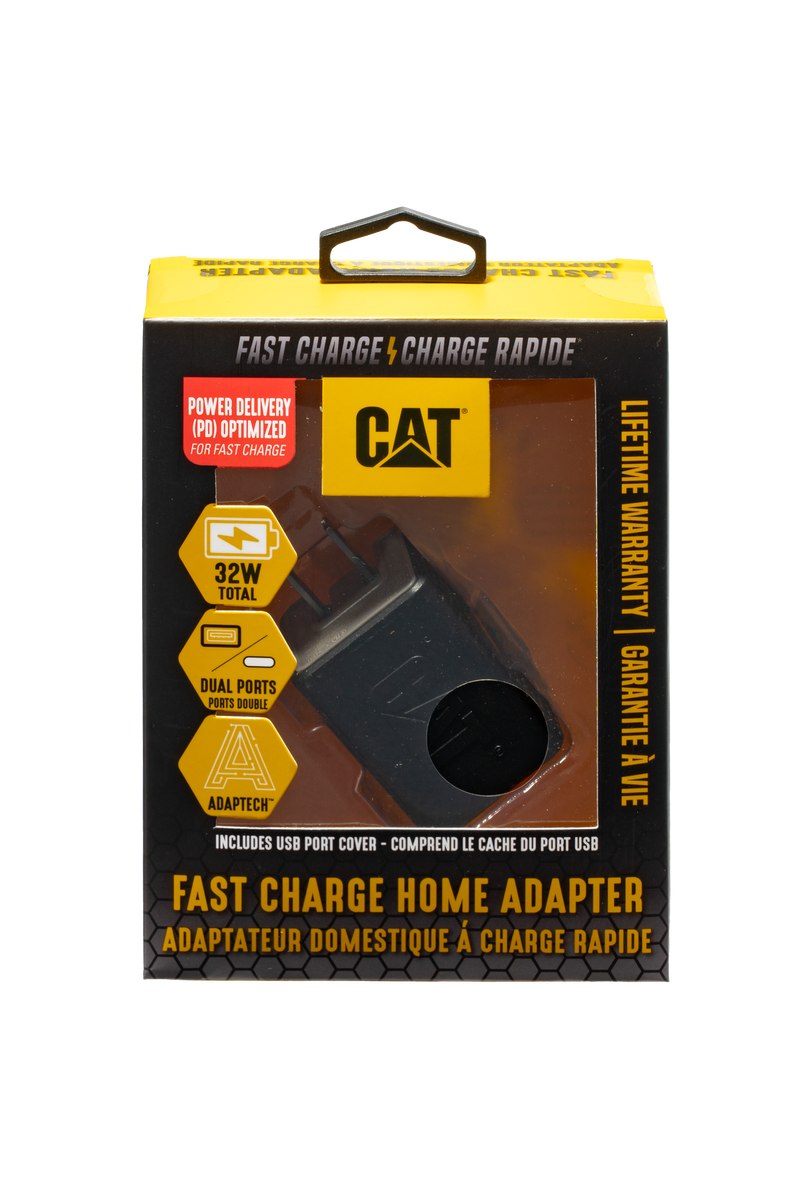 CAT® Dual USB Fast Charge AC Wall Adapter – shopcaterpillar.com