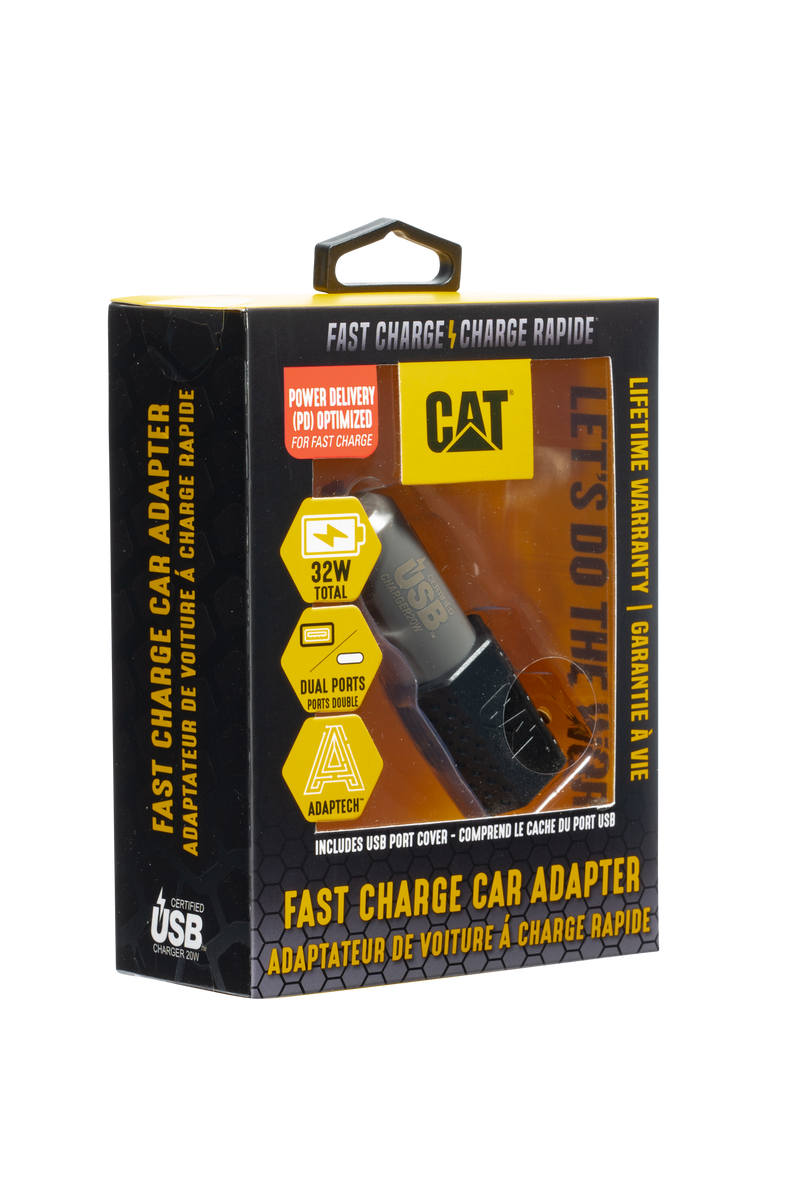 CAT® Dual USB Power Delivery DC Vehicle Adapter – shopcaterpillar.com